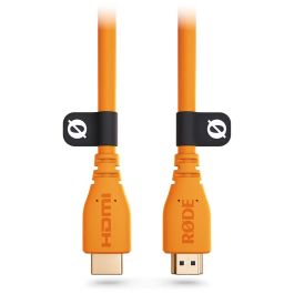 Rode HDMI -kaapeli 3m, oranssi | Rajala Pro Shop