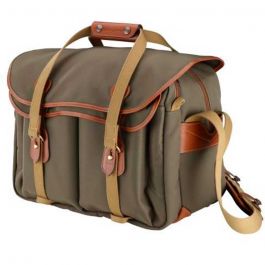 Billingham 445 Fibrenyte -kameralaukku, Sage/Tan | Rajala Pro Shop